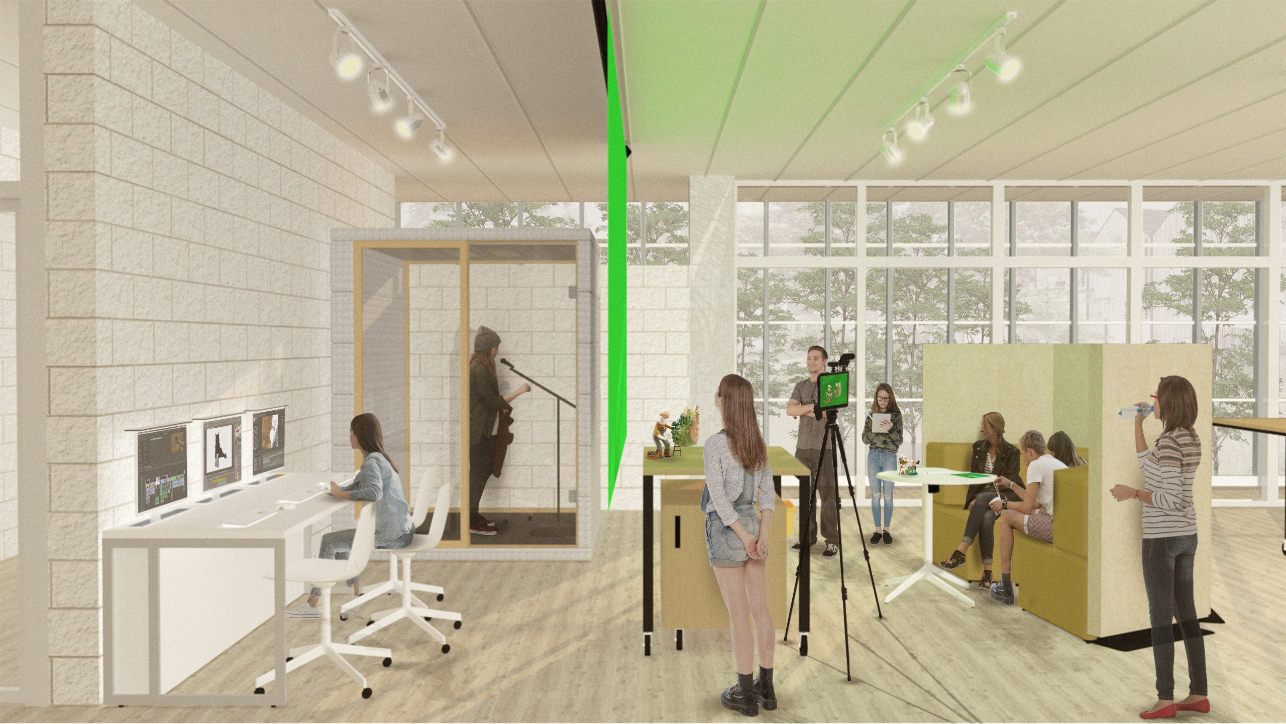 Com és el disseny de l'entorn educatiu amb el nou Creative Apple Lab ...